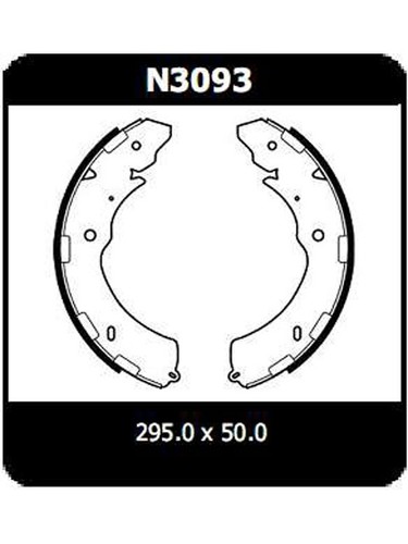 Protex Brake Shoes fits Mitsubishi Triton 2.4 KK4T i (KK4T) (N3093 ...