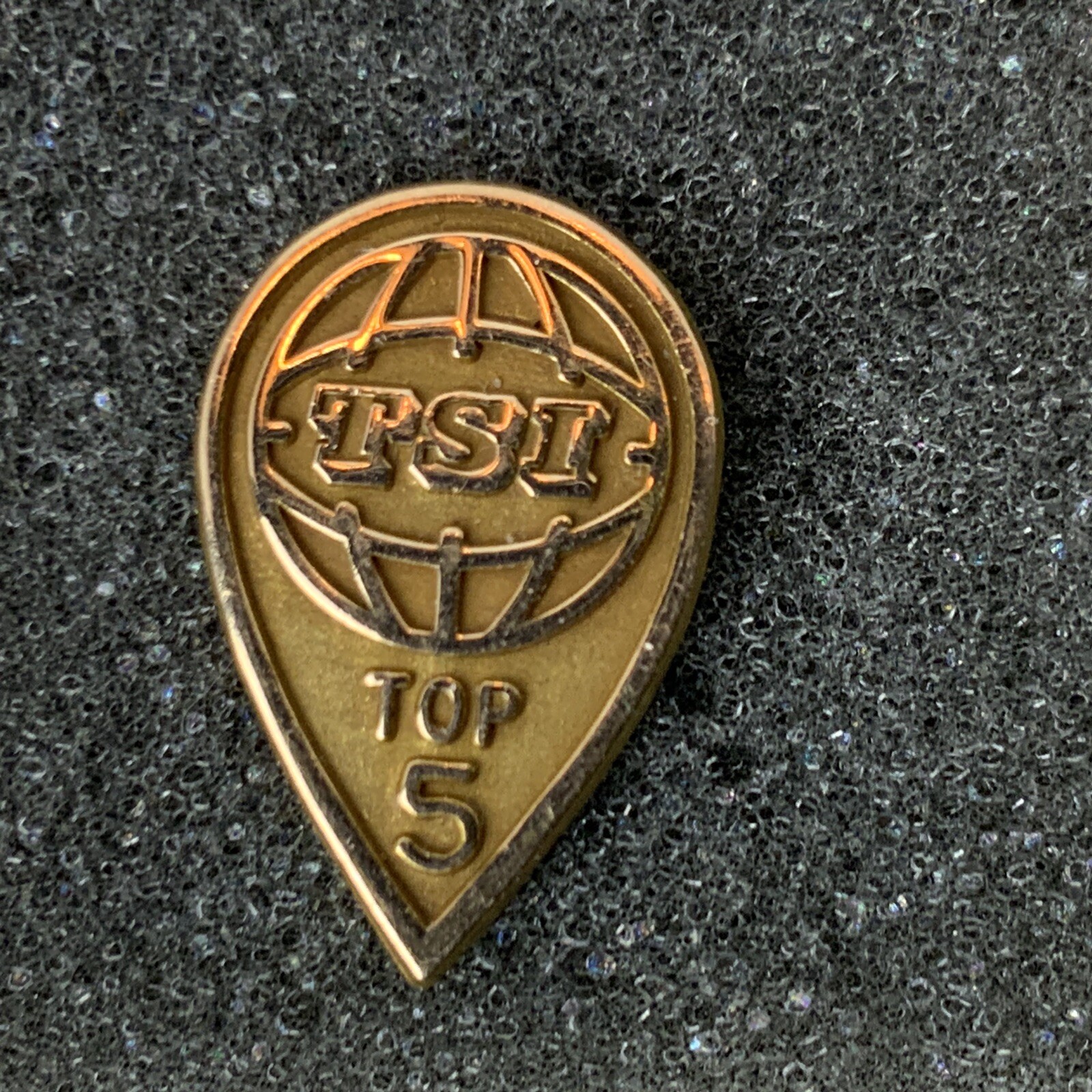 Vintage TSI Top 5 Pin Signed 1/10 10k DBL GF - Gem