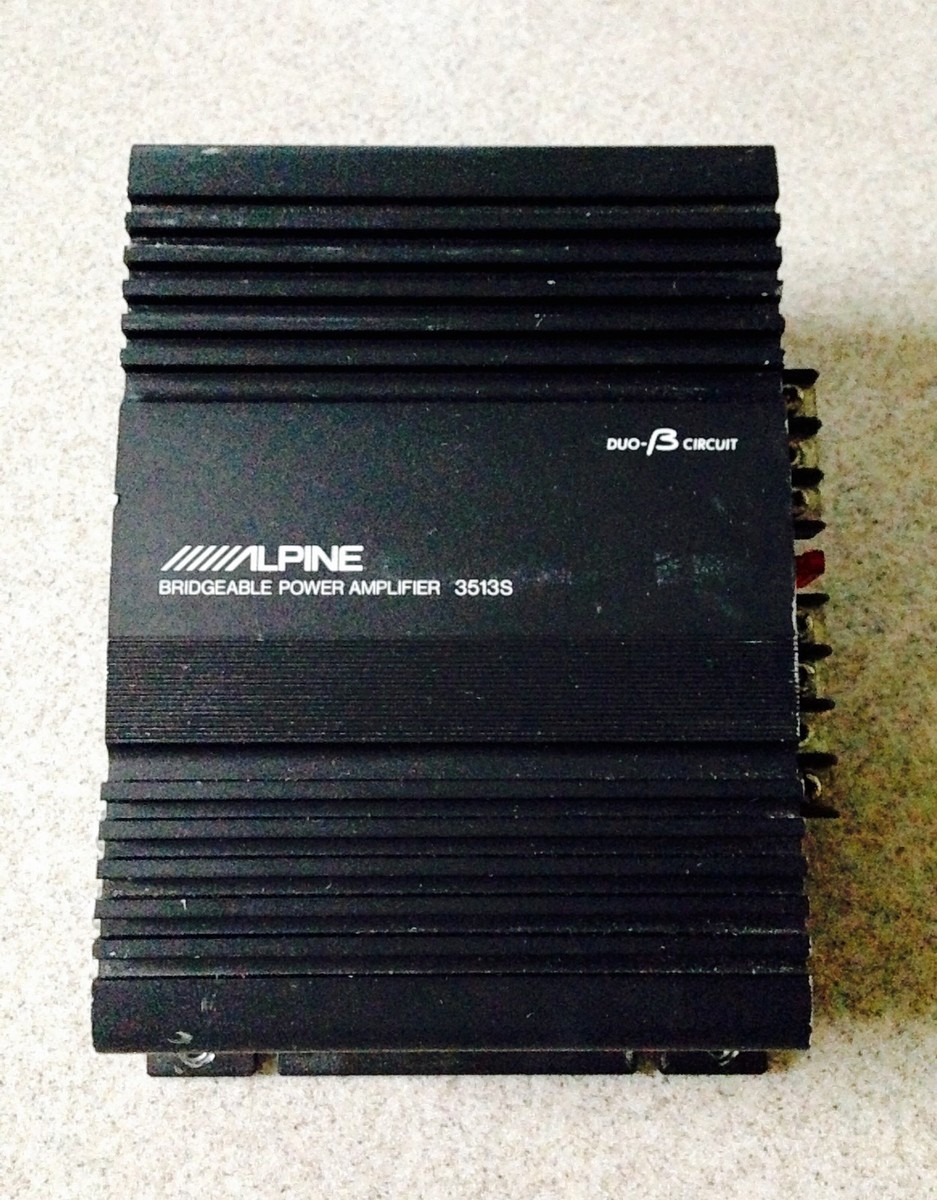 1991 Alpine 2 Channel Amplifier Alpine 3553 Amplifier 4/3/2 Channel