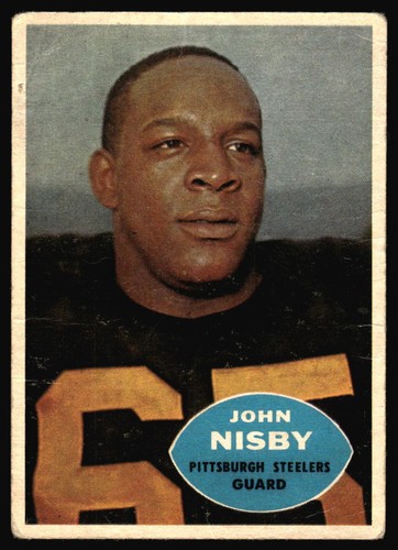 1960 Topps John Nisby Rookie #98 Pittsburgh Steelers L2 | eBay