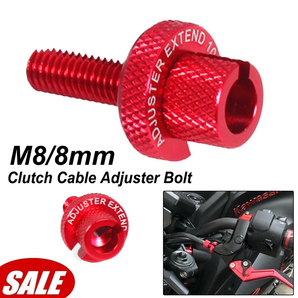 M8 Clutch Cable Adjuster Bolt Nut w/Fixing lock For YAMAHA XT660X WR ...