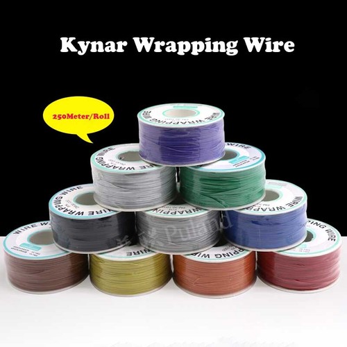 Kynar Wrapping Wire 30AWG Insulated Silver Plated Single Core Copper ...