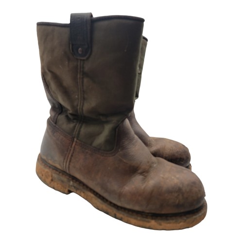 C.E. Schmidt Shoes Mens 10 Brown Workwear Steel Toe Boots Farm ...