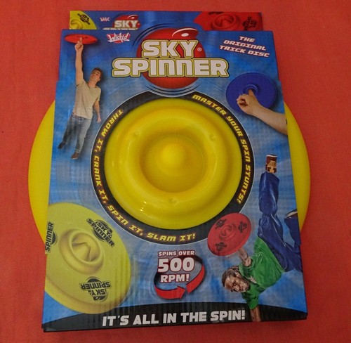 YELLOW = NEW SKY SPINNER TRICK DISC FRISBEE TOY WICKED TV DUNCAN 500 ...