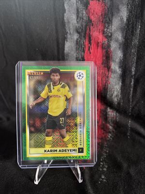 Karim Adeyemi Topps Merlin 22-23 Green Mojo Refractor #92/99 | eBay