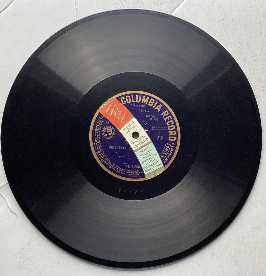 Toscha Seidel – 78 rpm Columbia 78138: CUI Orientale; V cond | eBay
