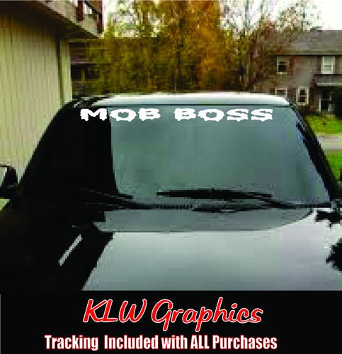 MOB BOSS Decal Sticker Gangster Mafia Car Turbo Diesel Truck 6.7L Crew ...