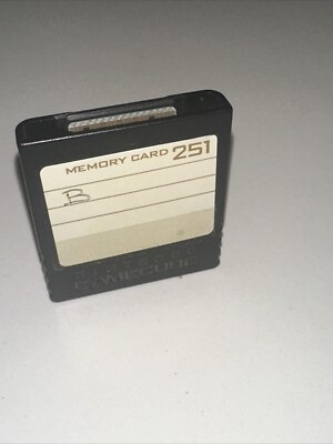 Official Nintendo GameCube Black Memory Card 251 Blocks (DOL-014 ...