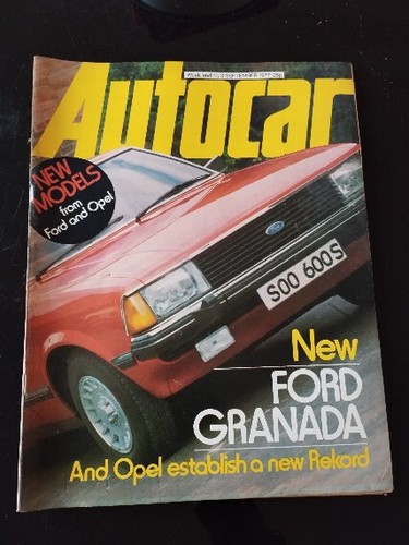 AUTOCAR Magazine 3/07/1977; Ford Granada/ Opel Rekord/ Datsun 180 B MK ...