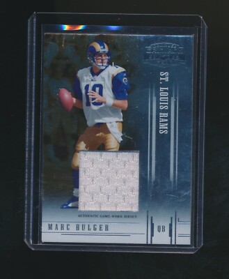 MARC BULGER 2005 DONRUSS GRIDIRON GEAR GAME JERSEY 063/150 #68 | eBay