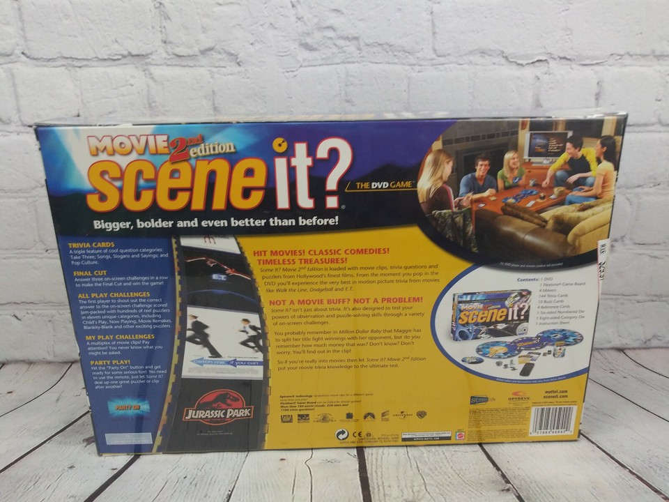 Scene It Movie 2nd Edition Movie DVD Trivia Board Game 2007 New Sealed ...