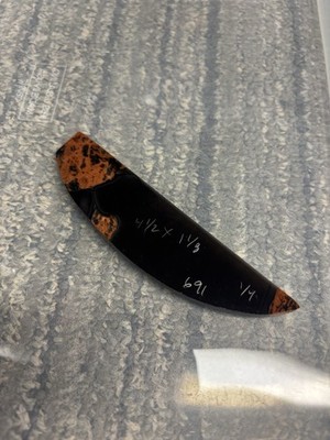 Obsidian Flint Knapping Preform Blank With Beautiful Triple Flow ...