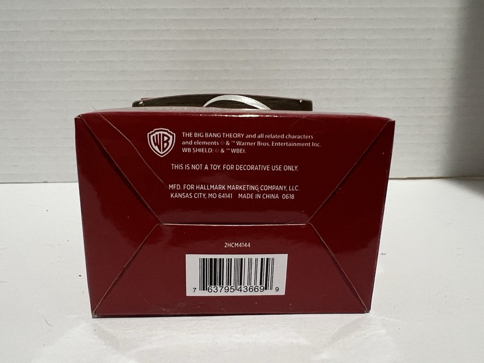 HALLMARK Big Bang Theory SHELDON COOPER Christmas Ornament htf New ...