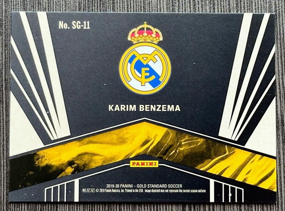 2019-20 Panini Gold Standard =Karim Benzema= Solid Gold #'d /149 Real ...