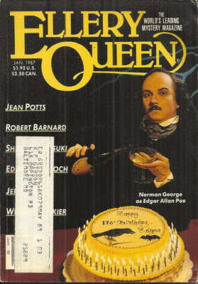 ELLERY QUEEN'S MYSTERY MAGAZINE - January 1987 - JEFFRY SCOTT, MATTHEW ...