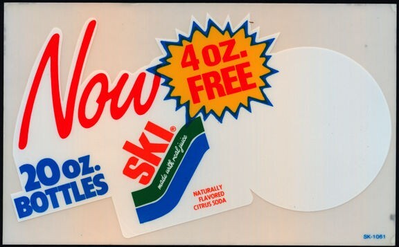 SKI Soda Decals Vintage Original Set of 12 Old Window Sticker Clings ...