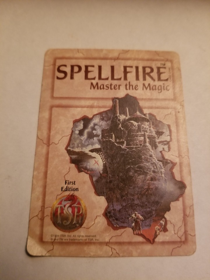 VINTAGE Spellfire Master The Magic Red Dragon 1st Edition 88/100 RARE ...