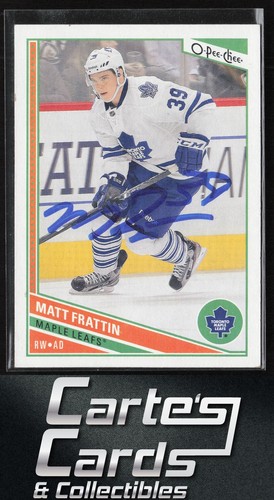 Matt Frattin 2013-14 O-Pee-Chee #349 Toronto Maple Leafs TTM/IP Signed ...
