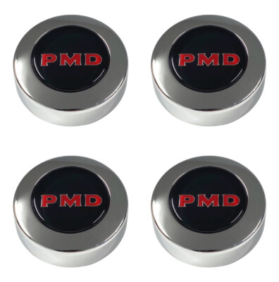 Set 4 67-72 Pontiac Black PMD Rally Wheel II Center Caps Firebird Trans ...