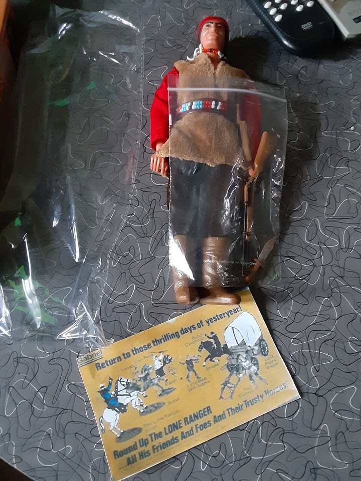 Lone Ranger Red Sleeves figure complete MINTY in bag w/ repro box ...