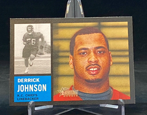 2005 Topps Heritage Rookie Card #75 Derrick Johnson Kansas City Chiefs | eBay