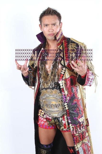 KAZUCHIKA OKADA 8x10 COLOR PHOTO TNA WWE ROH ECW NXT AEW NEW JAPAN IWGP ...