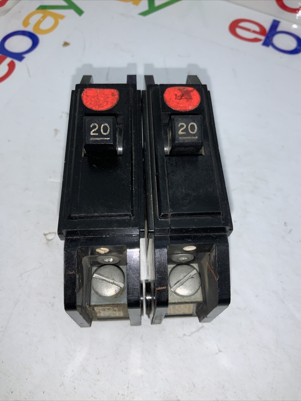 (2) Westinghouse QC1020 1419813 1P 20A 120V Quicklag Circuit Breaker ...