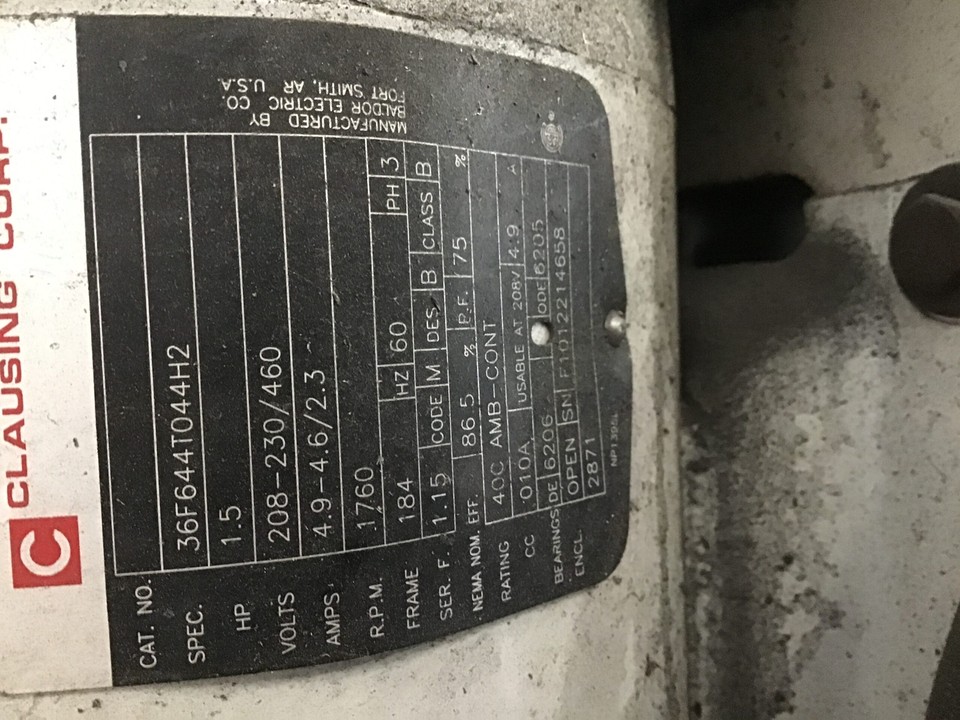 Clausing 2284 20in. Drill Presses Variable Speed Drive 1.5HP 1760RPM | eBay