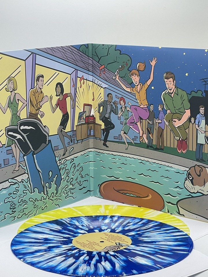 NEW Less Than Jake Hello Rockview Blue Yellow Splatter TOUR VARIANT ...