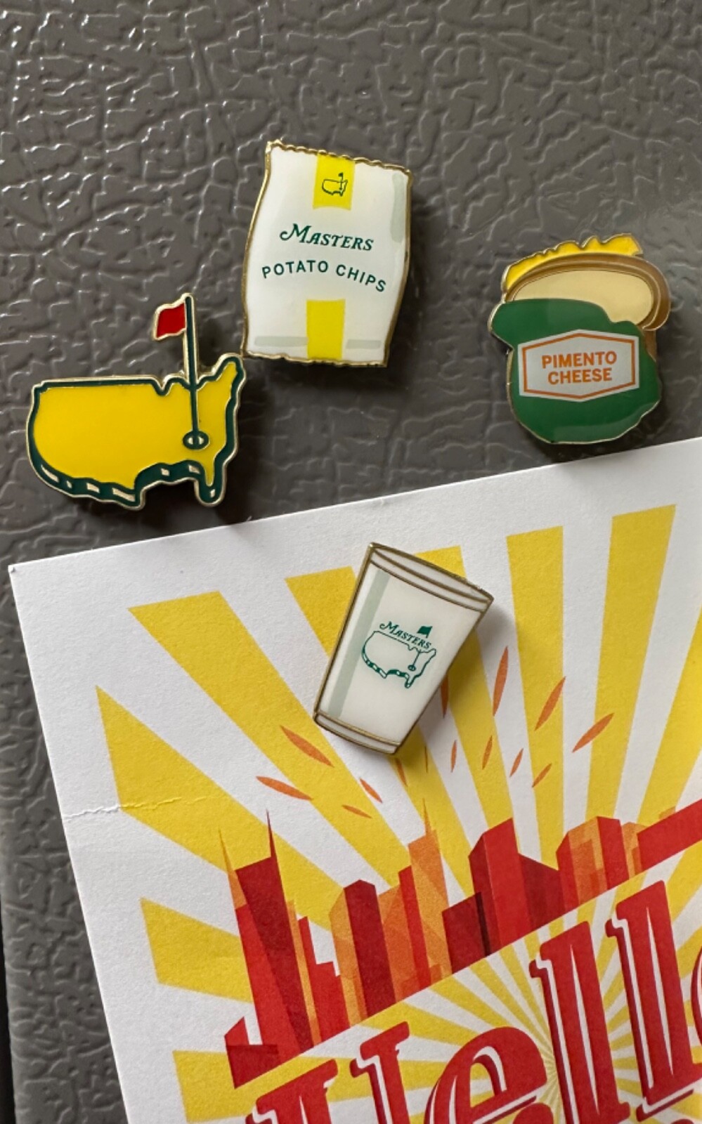 Masters Ball Markers Set: "Concessions" Chips- Sandwich- Cup- Logo ...