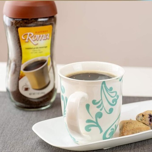 Kaffree Roma Roasted Grain Beverage,Caffeine Free, 7 oz Pack of 6- Free ...