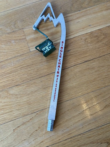 Rare Magic Hat Single Chair Ski Lift Chair BEER TAP HANDLE Seasonal ...