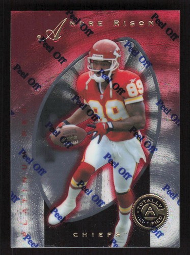 1997 Pinnacle Totally Certified Platinum Red #93 Andre Rison Kansas ...
