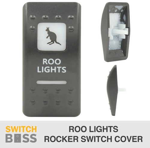 Rocker Switch Cover Only ROO LIGHTS suit White LED Boat Caravan Marine ...