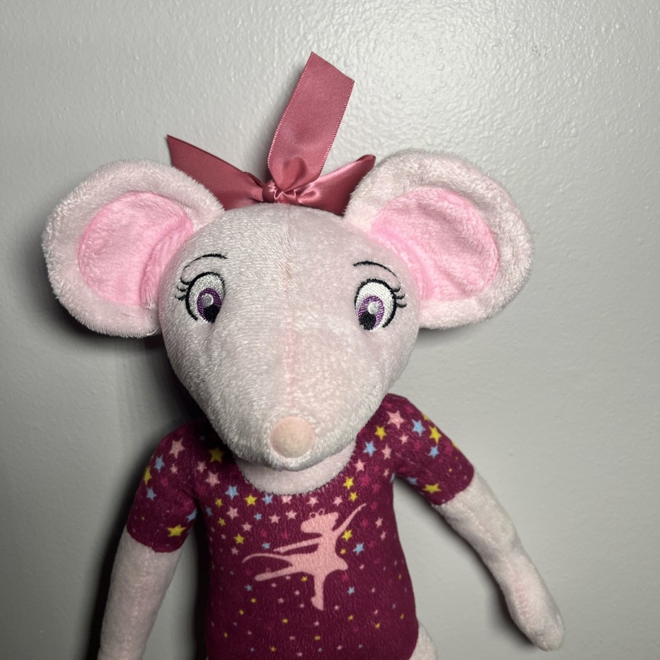 Angelina Ballerina Plush 16” Pink Ballerina Doll HIT Entertainment Rare ...
