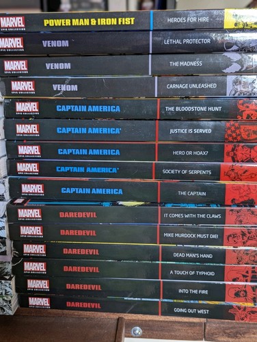 45 BOOKS HUGE MARVEL EPIC COLLECTION LOT WOLVERINE SPIDER MAN DAREDEVIL ...