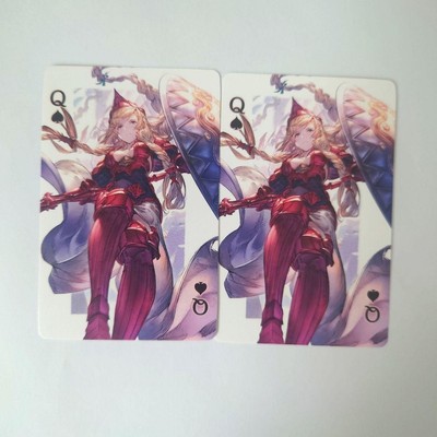 Set di 2 carte da gioco Granblue Fantasy Athena da dovere pagate o ...