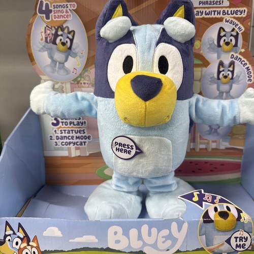 Bluey Dance and Play Bluey 14 inch Interactive Plush Toy 55+ Phrases 3 ...