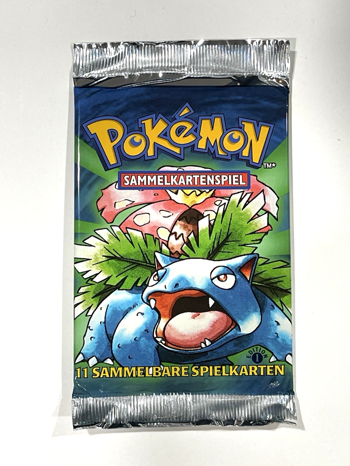 Pokémon WOTC Base set VENUSAUR Pack Factory Sealed 1st EDITION GERMAN ...
