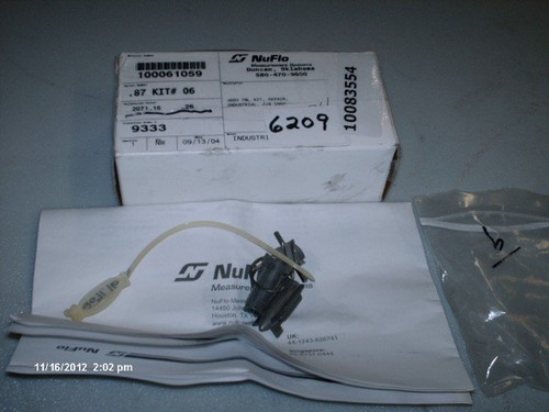 NUFLO Measurement Systems #06 FM Assy. Repair Kit P/N 100061059 7/8 ...
