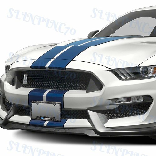 For 2PCS Ford Racing License Plate Frame Stainless Steel Metal Carbon ...