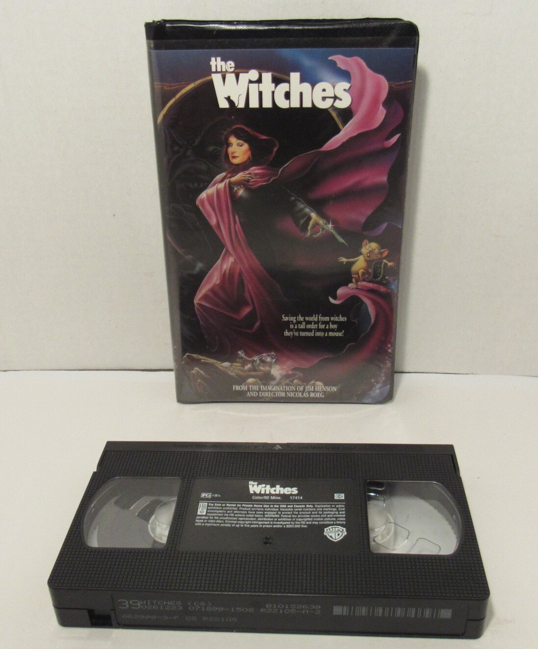 THE WITCHES (VHS, 1999) Anjelica Houston, Family Entertainment, Rating ...