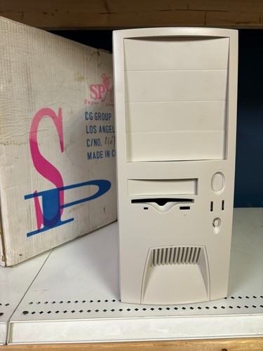 New Vintage Retro ATX Tower Computer PC Case BEIGE & Power supply | eBay