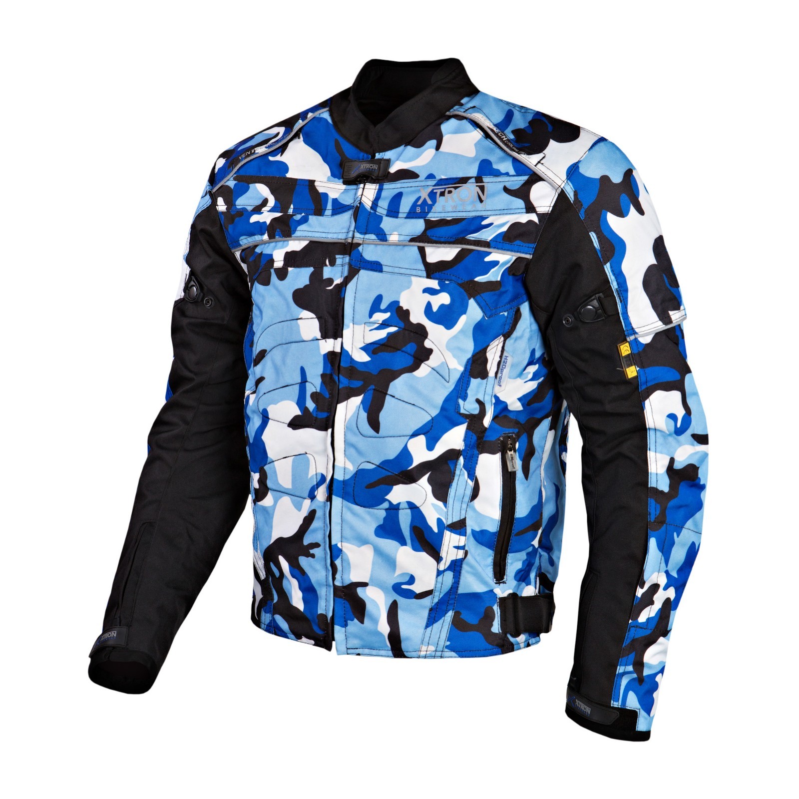 Motorbike Motorcycle Waterproof Full Zip Coat All Weather Cordura ...