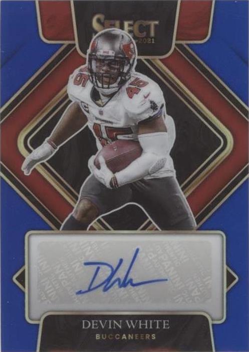2021 Panini Select - Signatures Devin White #SIP-DWH Blue Prizm /75 (AU ...