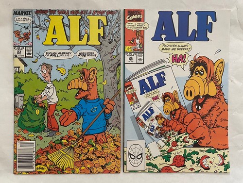 Alf Comic Lot (3) #23 Fine, #26 VF Plus, & #49 VF Minus- Marvel Comic ...