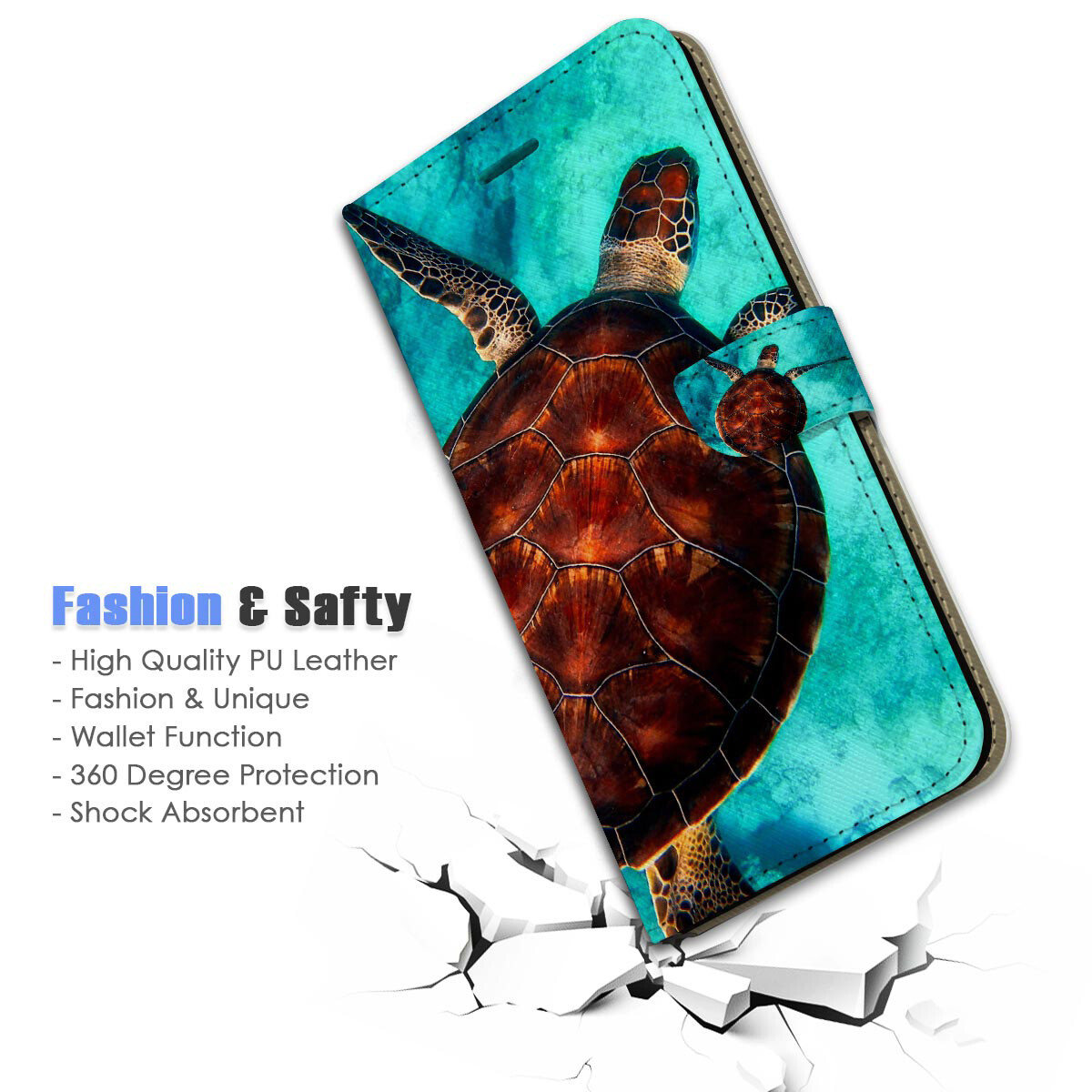 ( For Telstra T Inspire ) Wallet Flip Case Cover AJ23242 Blue Ocean ...