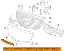 Cadillac GM OEM 15-16 ELR Front Bumper Grille Grill-mount Bracket ...