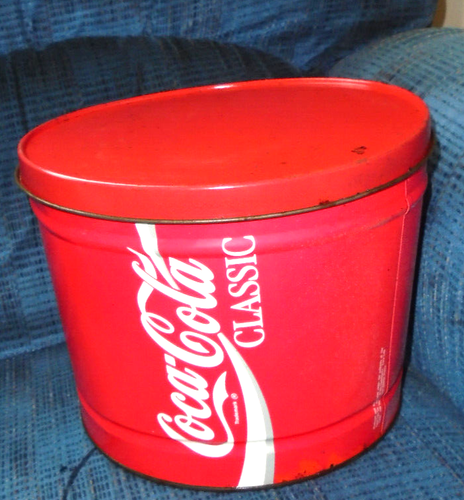 RARE VINTAGE COLLECTIBLE ADVERTISING METAL COKE COCA COLA BUCKET CAN ...