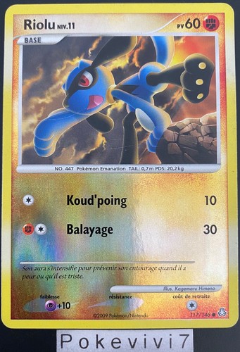 Carte Pokemon RIOLU 117/146 REVERSE Diamant et Perle D&P FR OCCASION | eBay